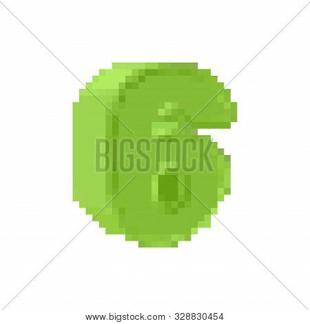 6 Number Pixel Art. Vector & Photo (Free Trial) | Bigstock