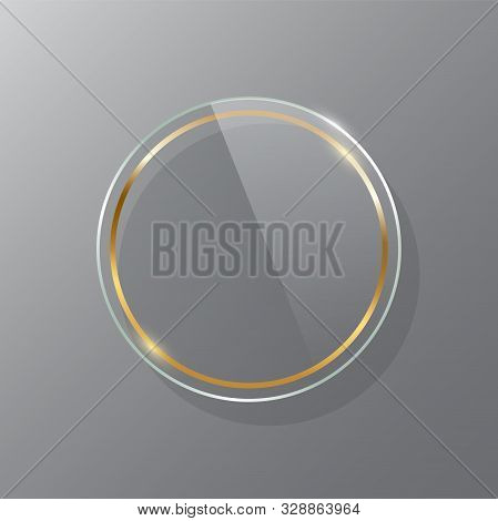 Golden Circle Glass Vector & Photo (Free Trial) | Bigstock