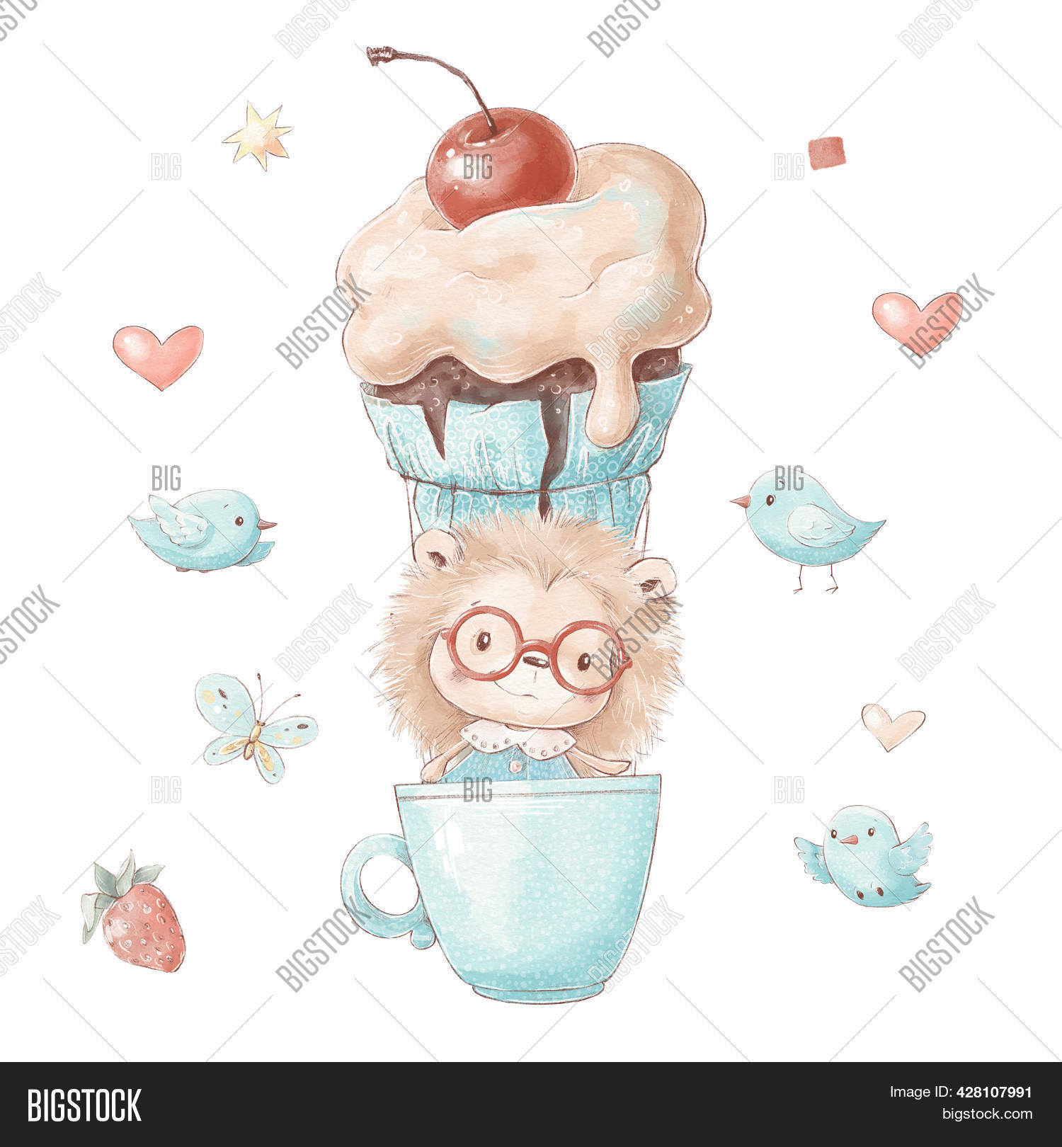Set Cute Cartoon Image & Photo (Free Trial) | Bigstock