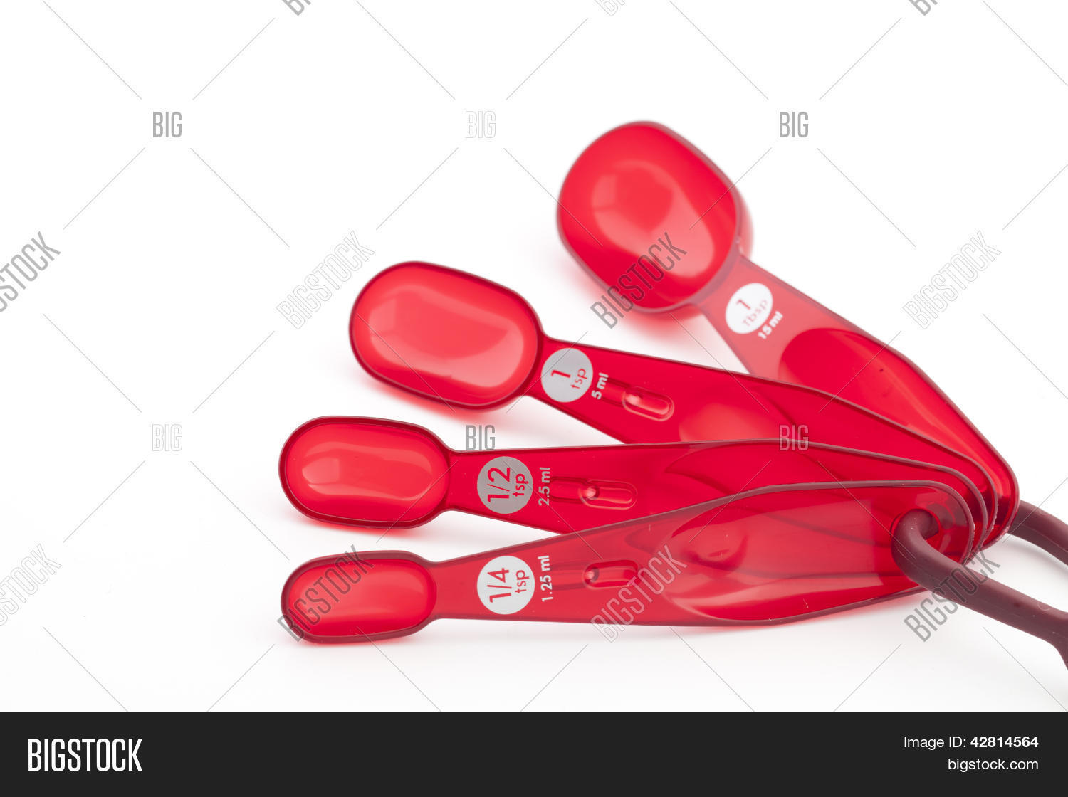 Red Measuring Spoons Image & Photo (Free Trial) | Bigstock