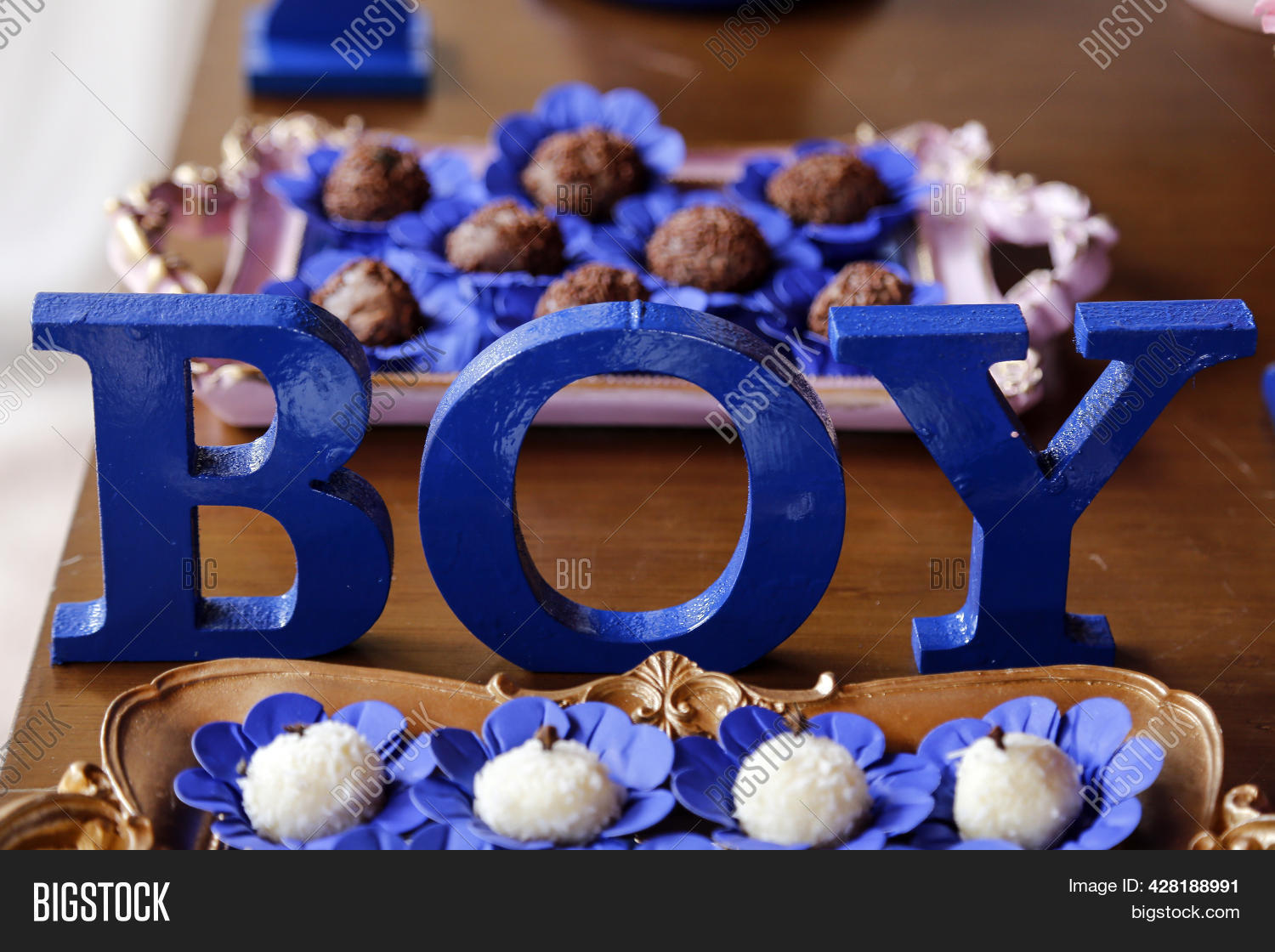 Big Blue Letters Boy Image & Photo (Free Trial) | Bigstock