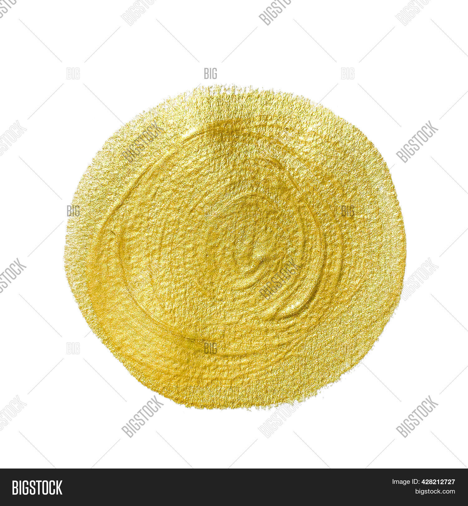 Gold Round Paint Image & Photo (Free Trial) | Bigstock