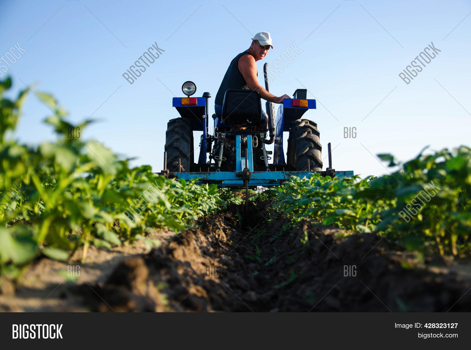 Farmer On Tractor Image & Photo (Free Trial) | Bigstock