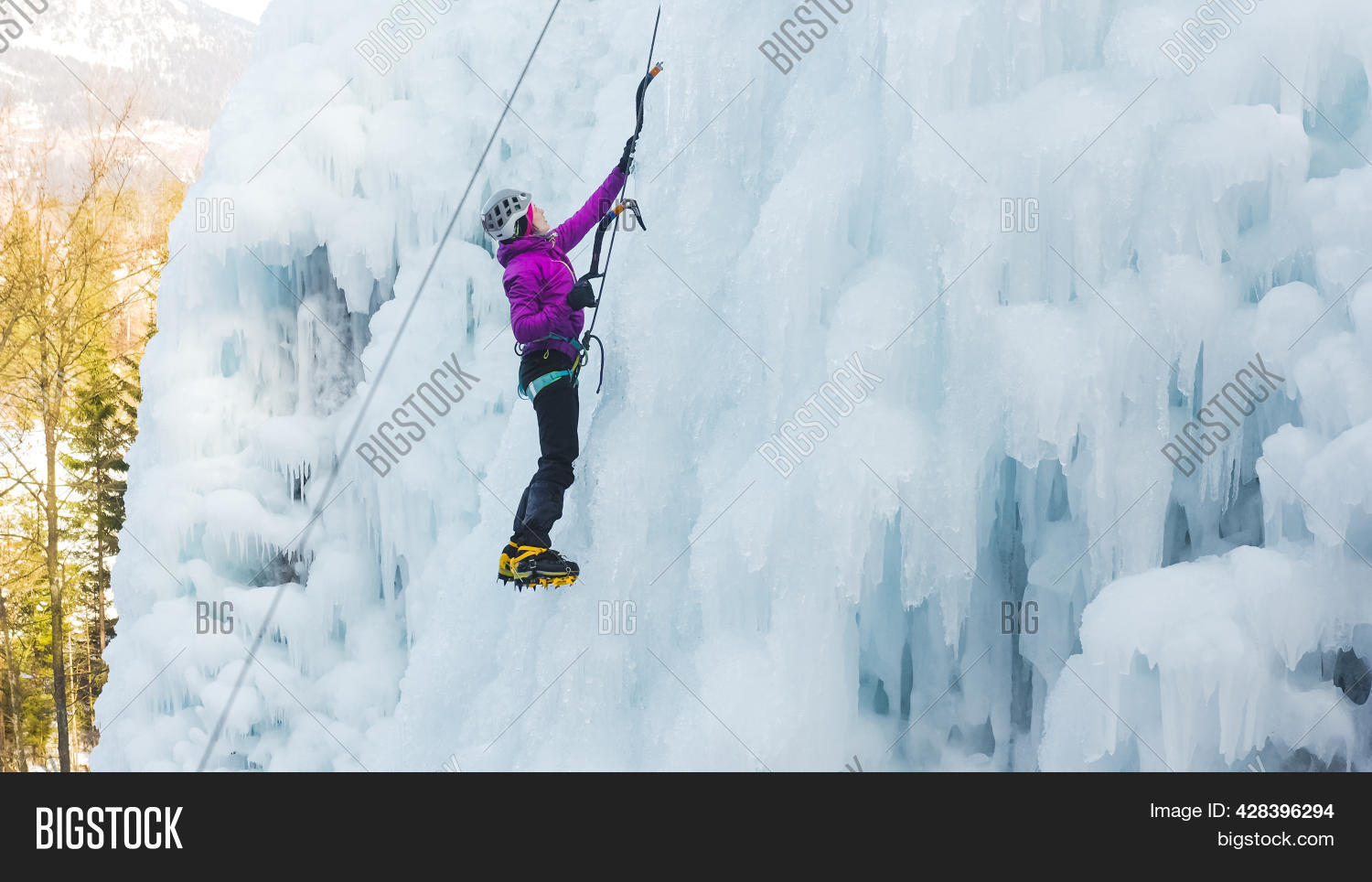 Female Ice Climber Image & Photo (Free Trial) | Bigstock