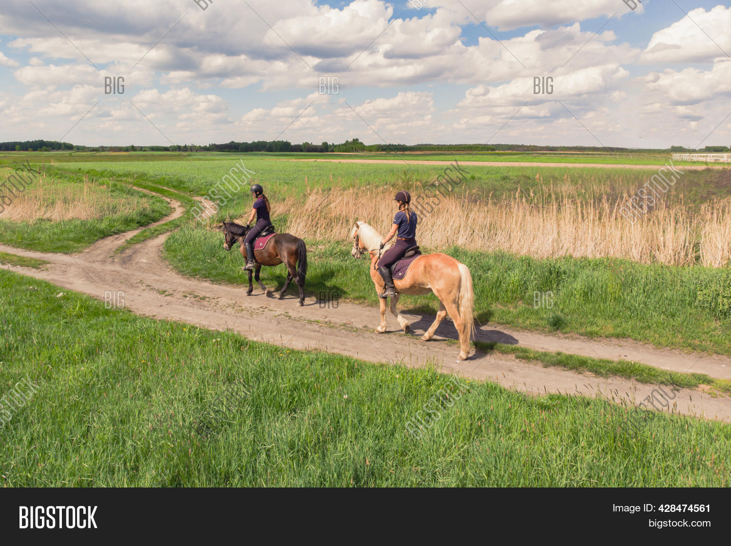 Two Horse Riders On Image & Photo (Free Trial) | Bigstock