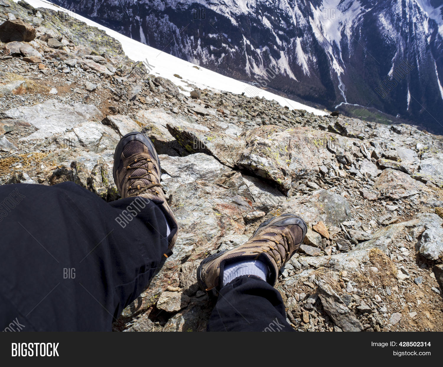 Man Feet On Rock Rocks Image & Photo (Free Trial) | Bigstock