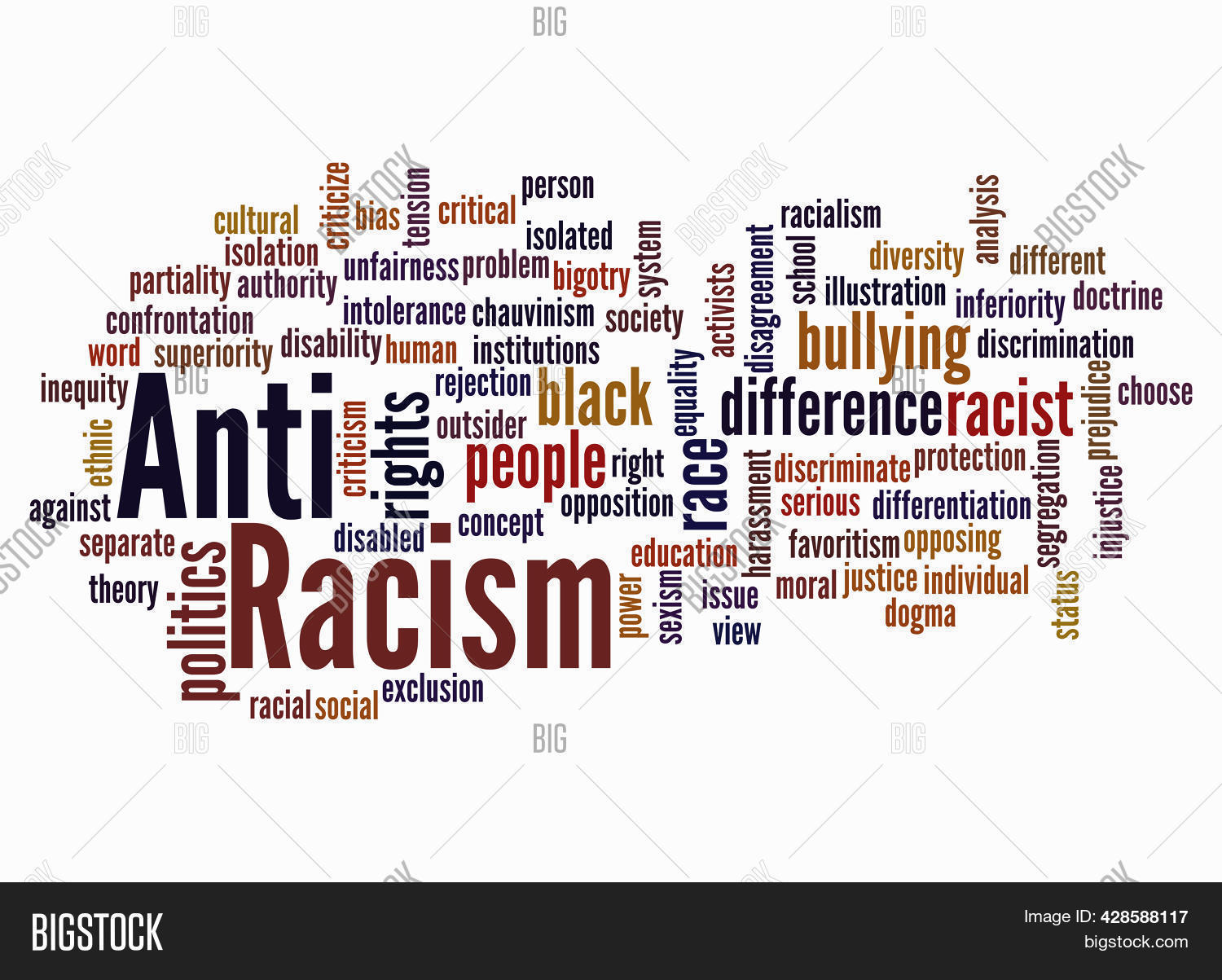 Word Cloud Anti Racism Image & Photo (Free Trial) | Bigstock