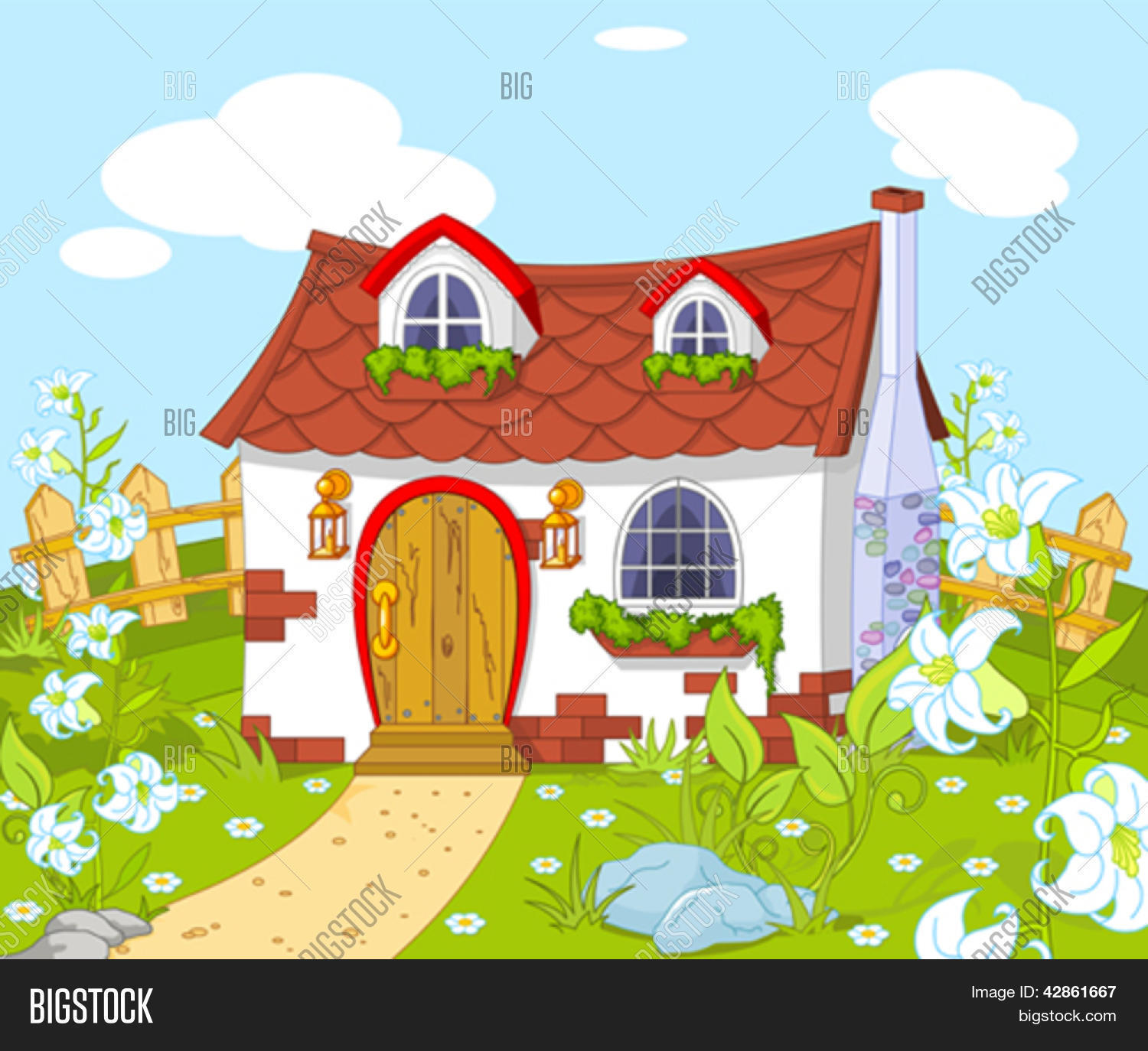 Cartoon Landscape Vector & Photo (Free Trial) | Bigstock