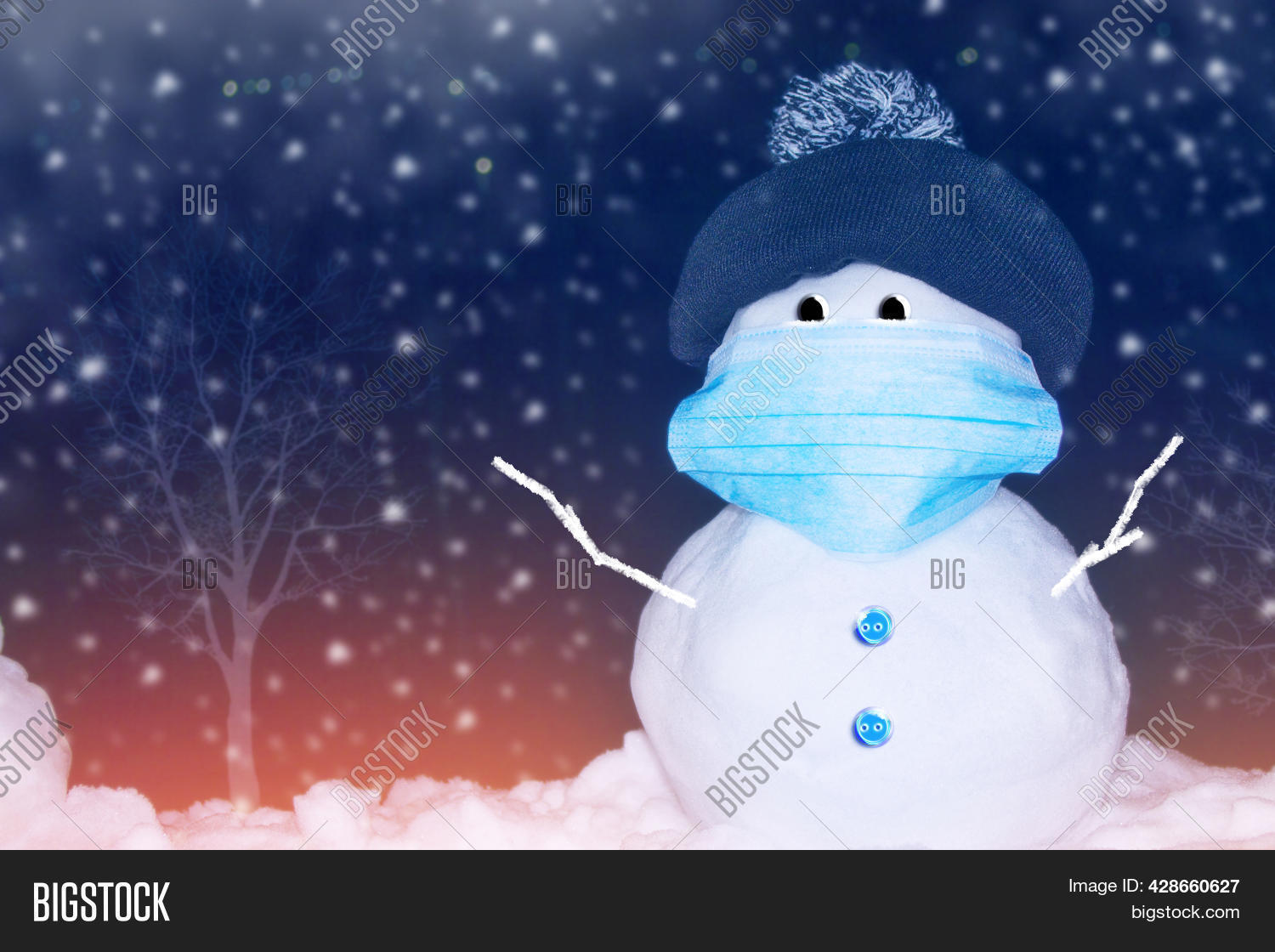 Snowman Face Image & Photo (Free Trial) | Bigstock