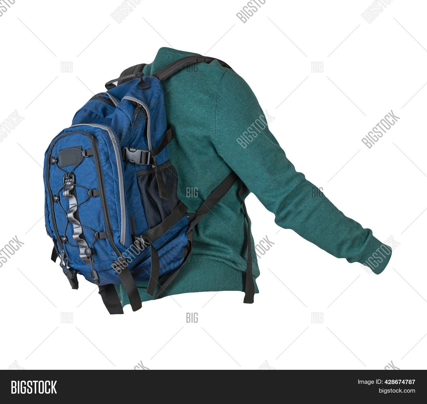 Blue Backpack Dressed Image & Photo (Free Trial) | Bigstock