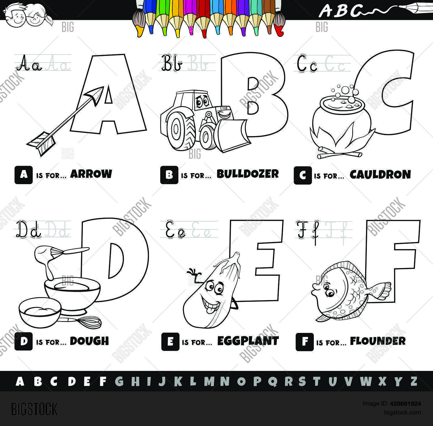 Black White Cartoon Vector & Photo (Free Trial) | Bigstock