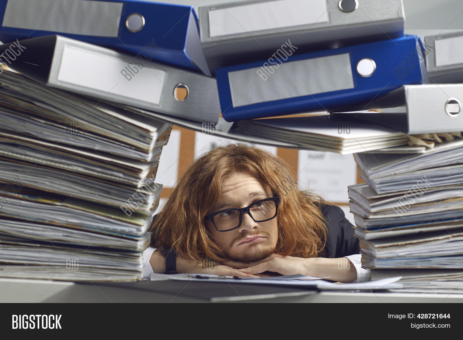 Sad Office Worker Who Image & Photo (Free Trial) | Bigstock