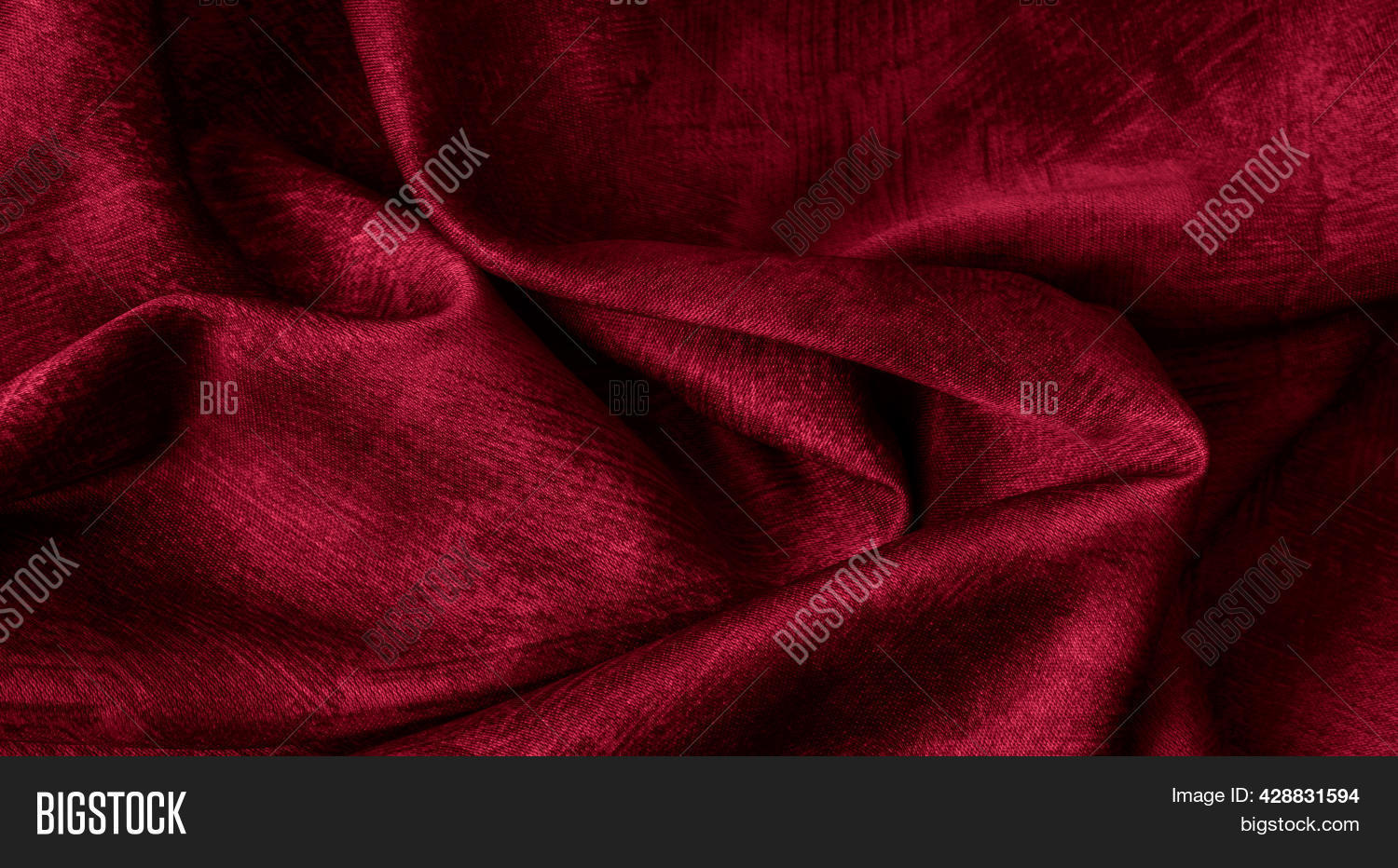 Crinkled Red Cotton Image & Photo (Free Trial) | Bigstock