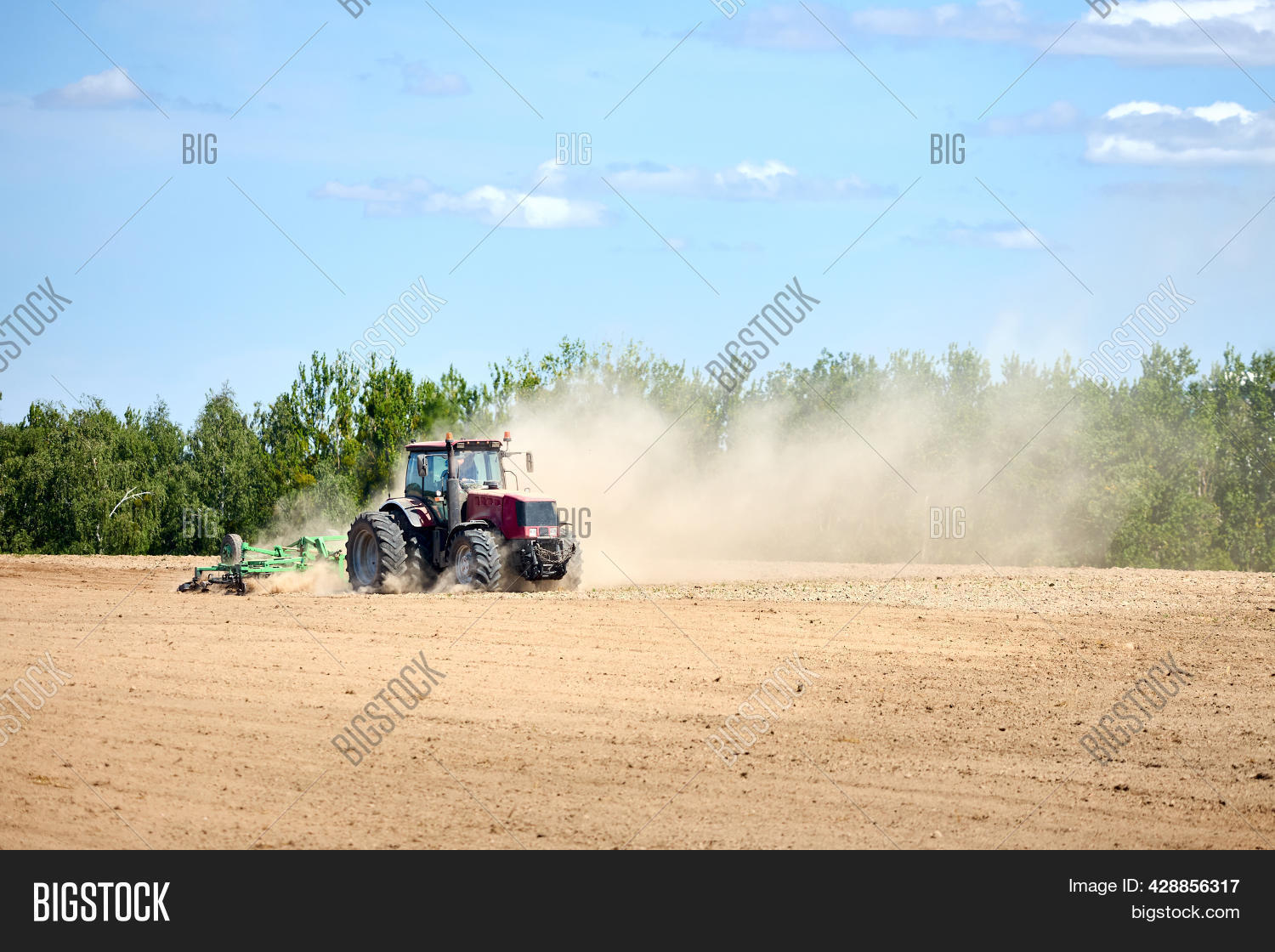 Tractor Plowing Field Image & Photo (Free Trial) | Bigstock