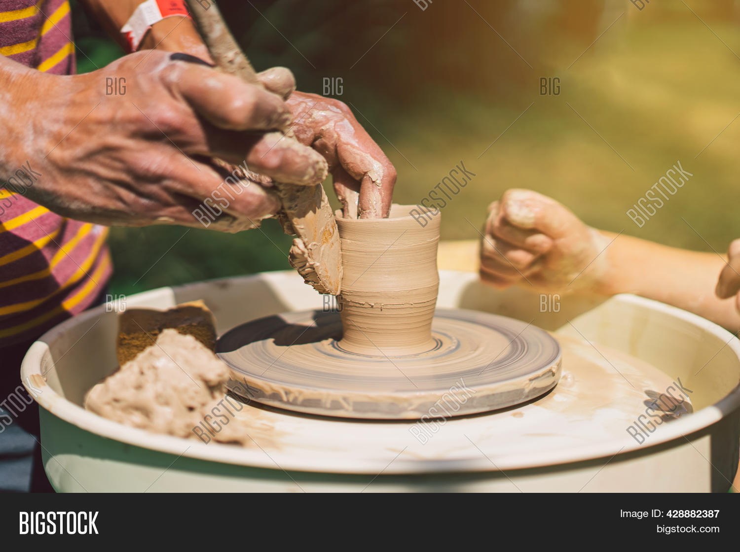 Potter Making Clay Image & Photo (Free Trial) | Bigstock