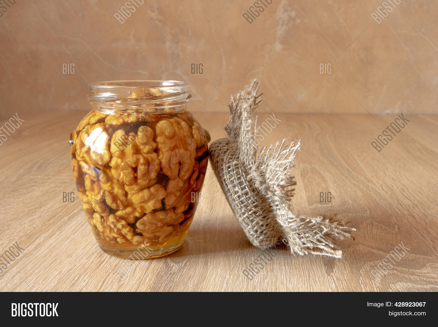 Walnuts Honey Jar Image & Photo (Free Trial) | Bigstock
