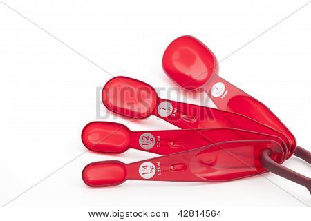 Red Measuring Spoons Image & Photo (Free Trial) | Bigstock