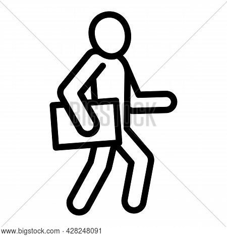 Postman Icon. Outline Vector & Photo (Free Trial) | Bigstock