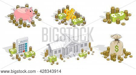 Savings Concept 3d Vector & Photo (Free Trial) | Bigstock