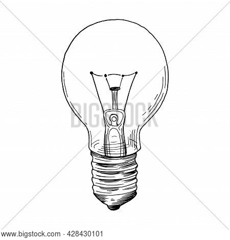 Light Bulb. Line Art Vector & Photo (Free Trial) | Bigstock