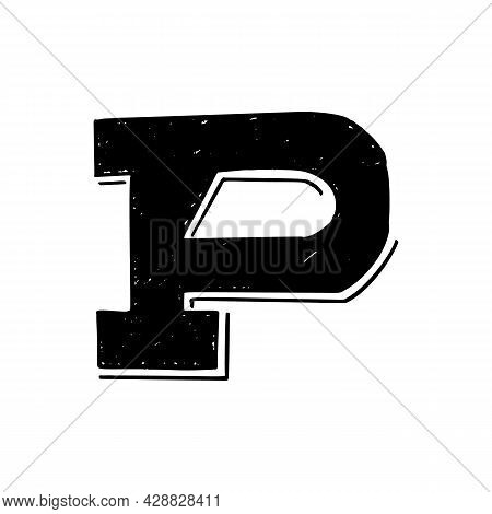 Letter P. Vector Vector & Photo (Free Trial) | Bigstock