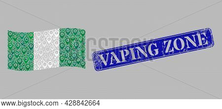 Mosaic Pointer Waving Vector & Photo (Free Trial) | Bigstock