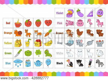 Learning Colors Kids Vector & Photo (Free Trial) | Bigstock