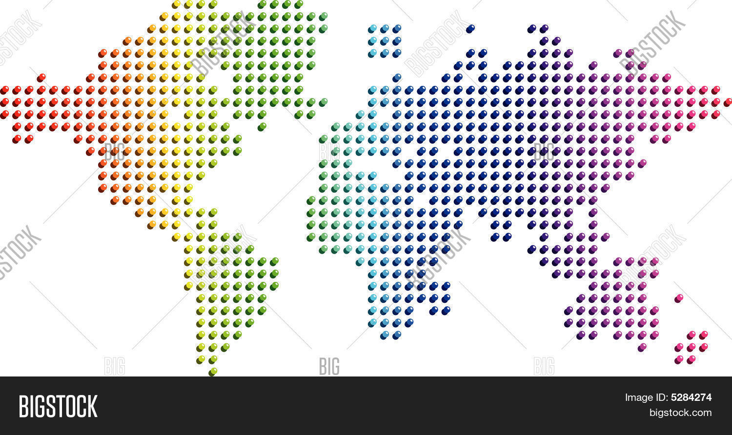 Earth Map Spectral Vector & Photo (Free Trial) | Bigstock