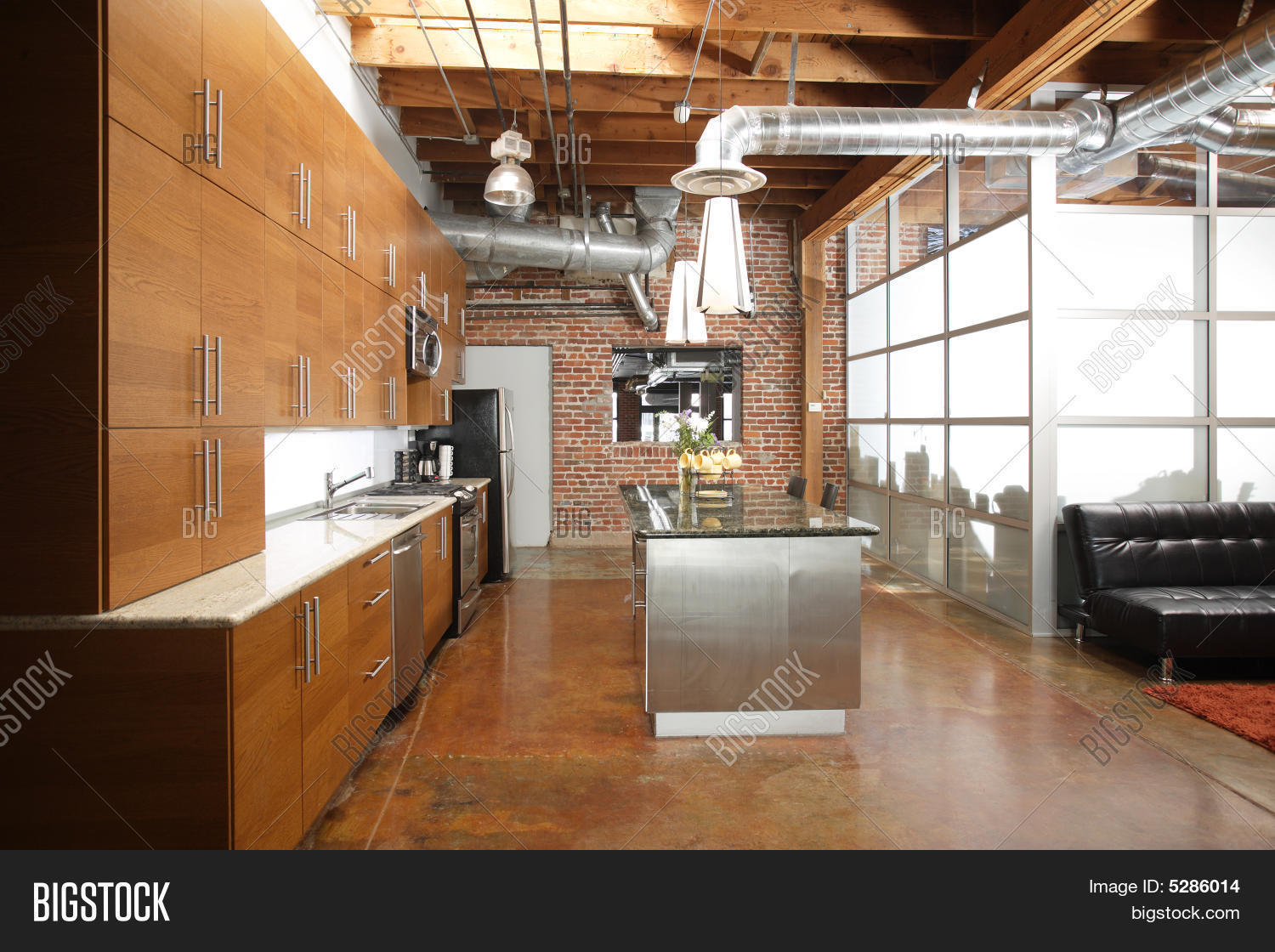 Modern Loft Kitchen Image & Photo (Free Trial) | Bigstock