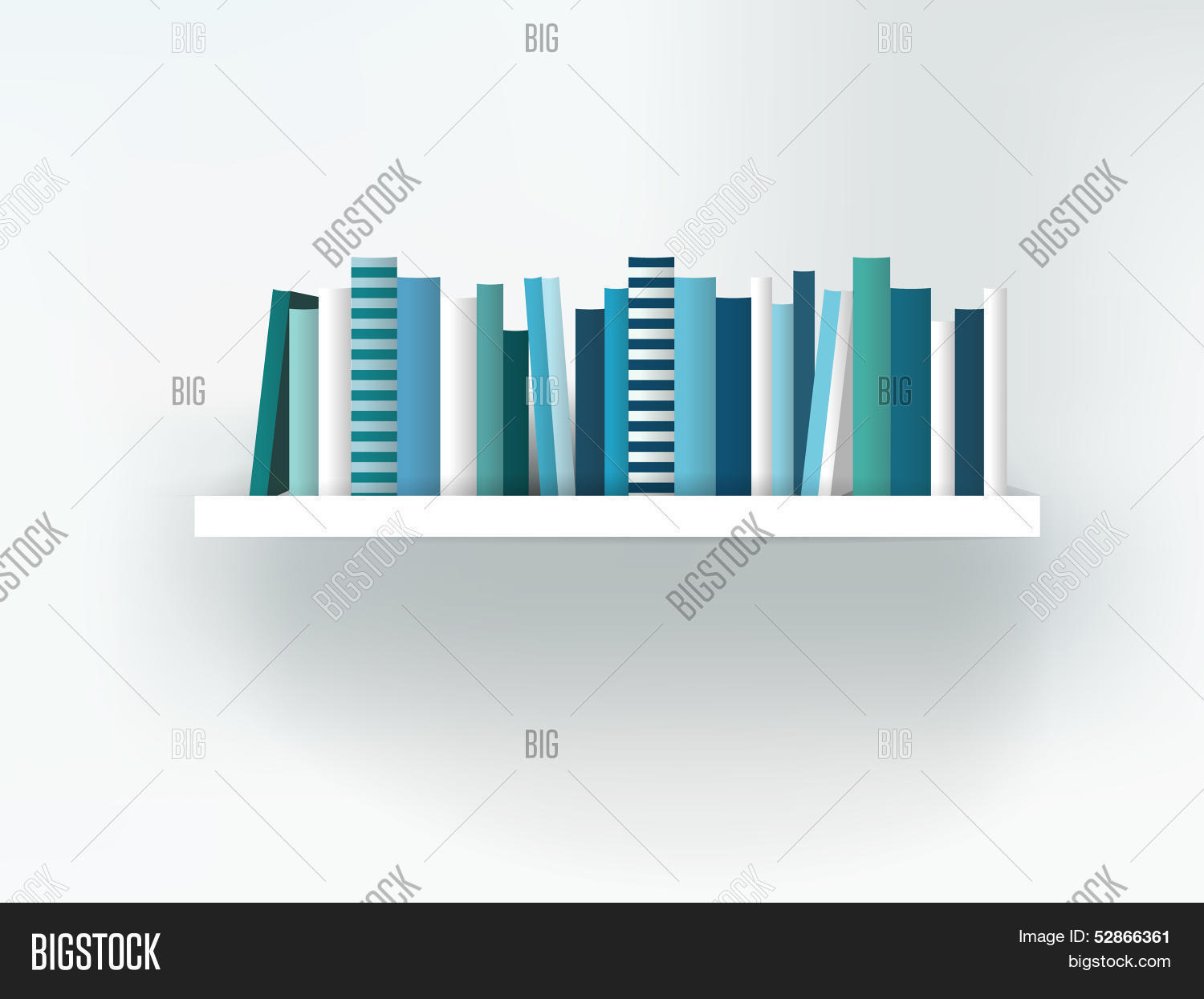 Book Shelf Interior. Vector & Photo (Free Trial) | Bigstock