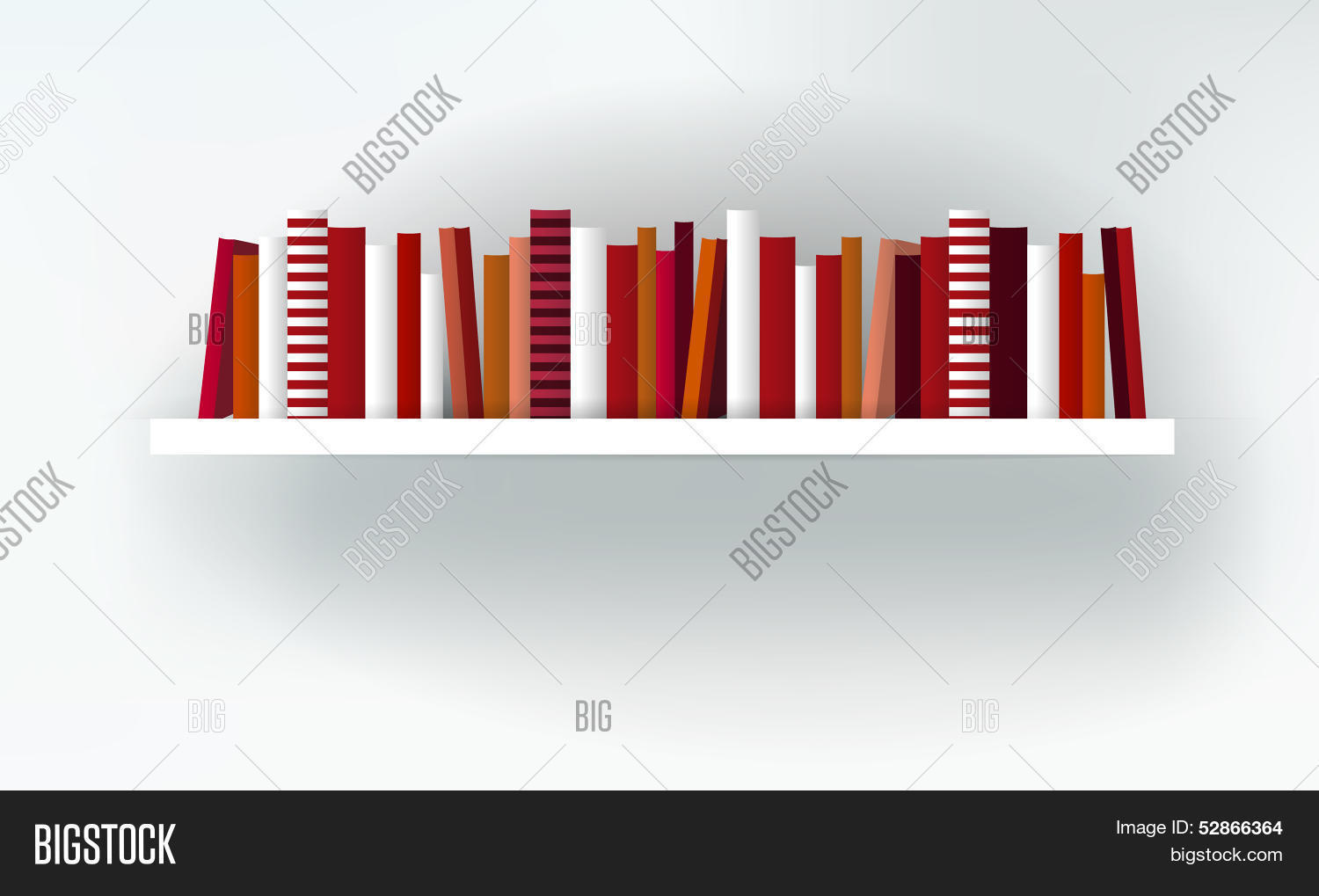 Book Shelf Interior. Vector & Photo (Free Trial) | Bigstock