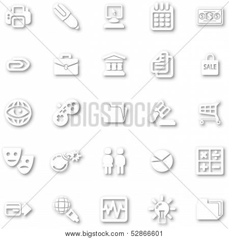 White Minimalist Icon Vector & Photo (Free Trial) | Bigstock