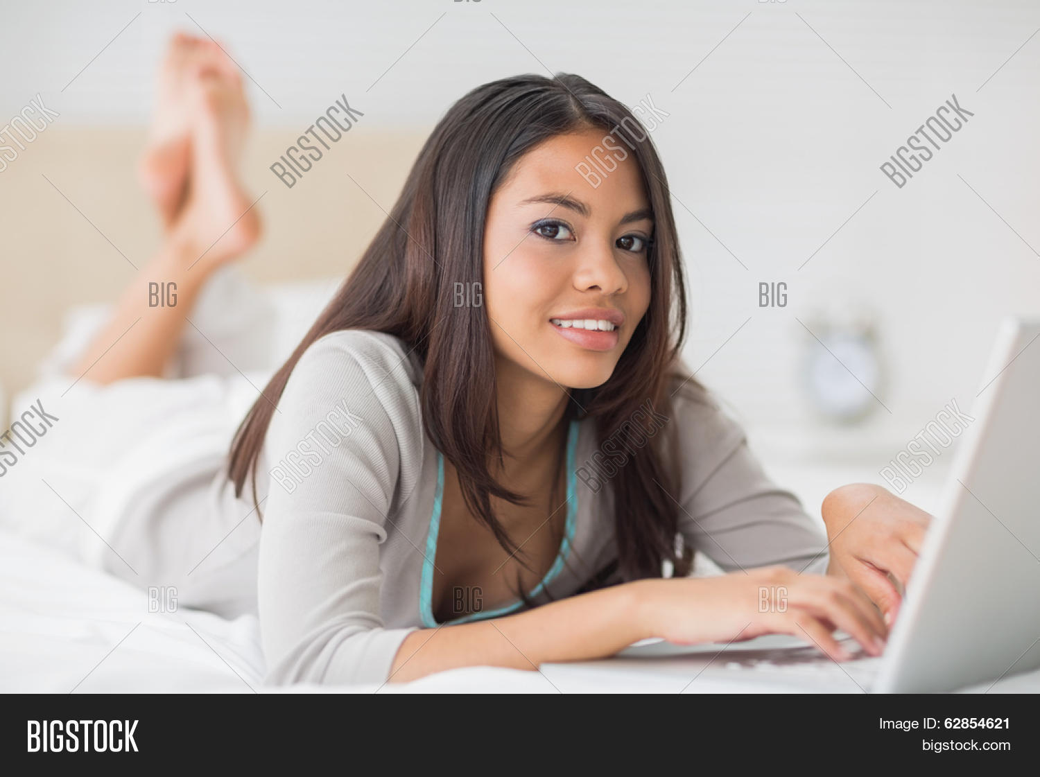 Pretty Girl Lying On Image And Photo Free Trial Bigstock