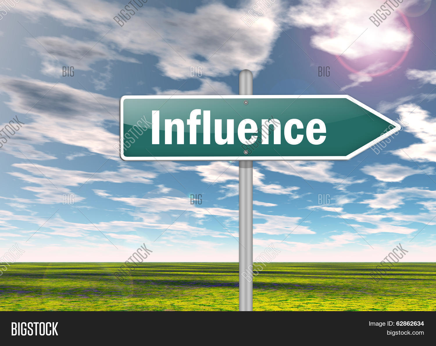 Signpost Influence Image & Photo (Free Trial) | Bigstock