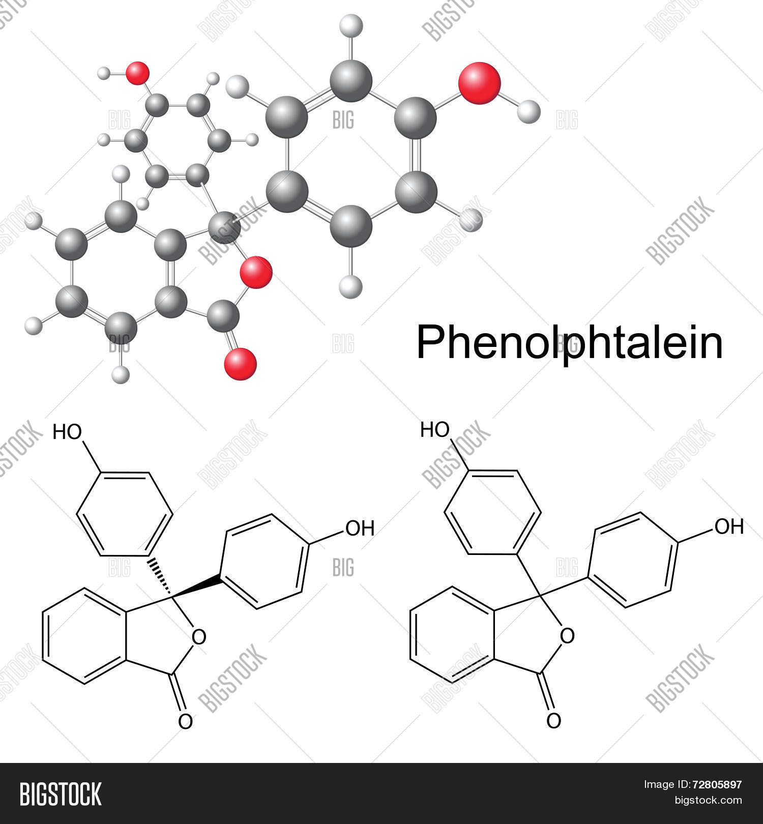 Phenolphthalein Vector & Photo (Free Trial) | Bigstock
