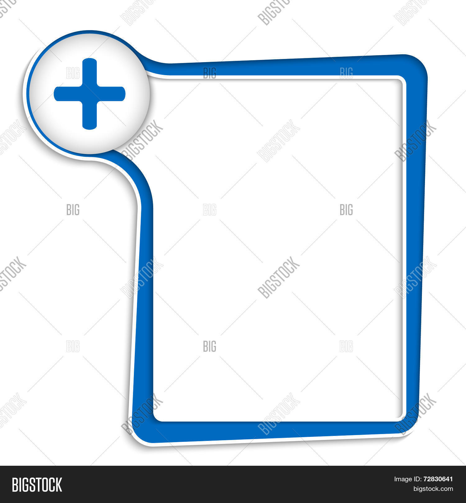 Blue Text Box Any Vector & Photo (Free Trial) | Bigstock