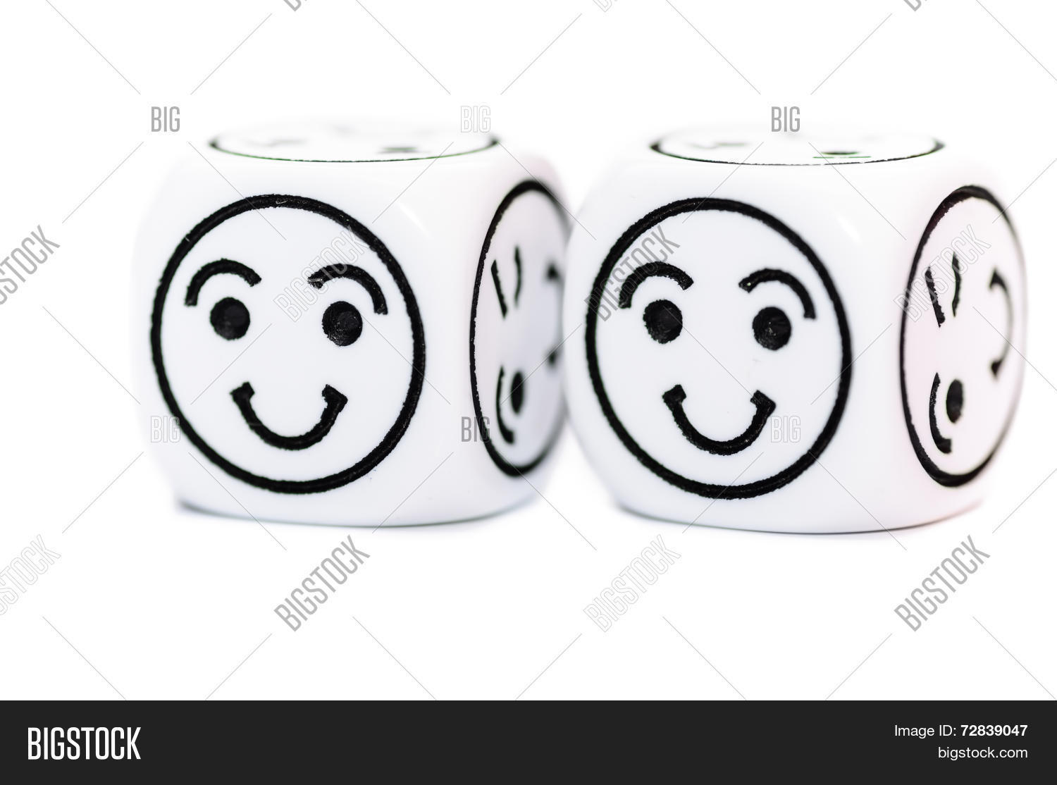 Two Emoticon Dice Image & Photo (Free Trial) | Bigstock