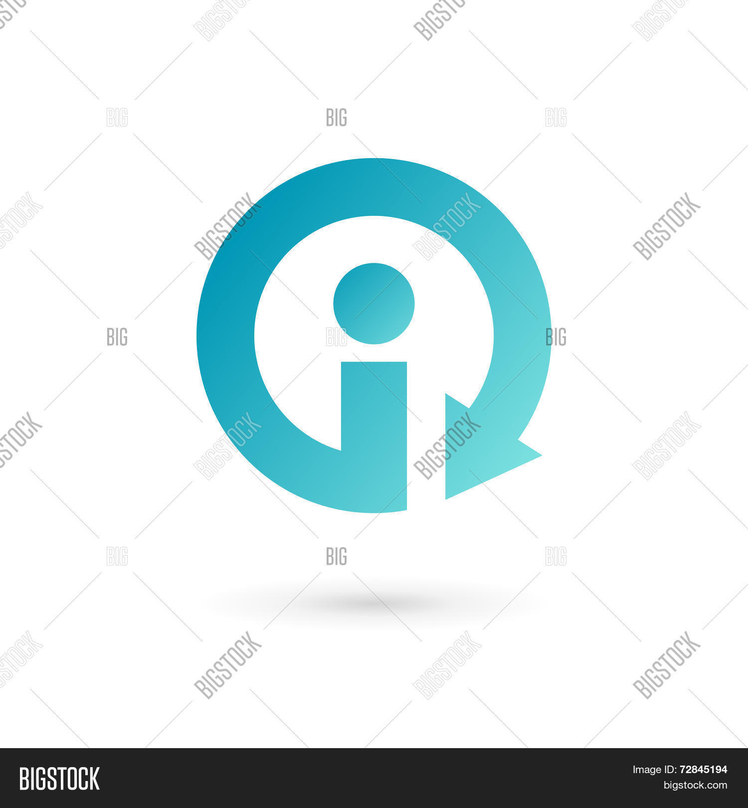 Letter "" Arrow Logo Vector & Photo (Free Trial) | Bigstock