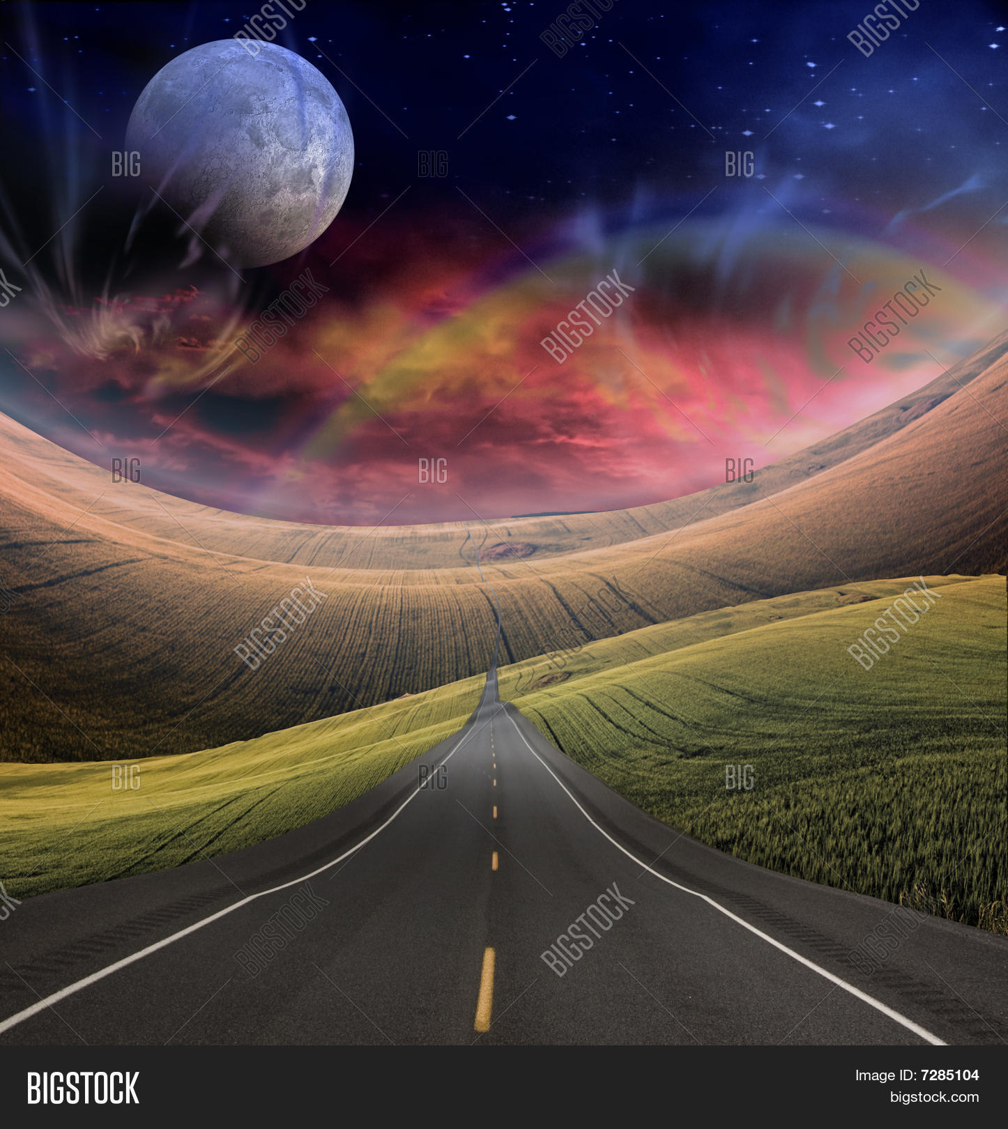 Road Leads Into Image & Photo (Free Trial) | Bigstock
