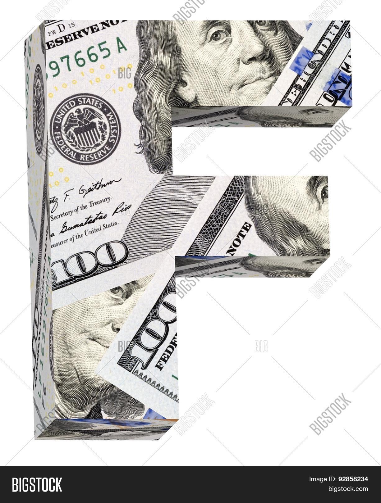 One Letter Dollar Bill Image & Photo (Free Trial) | Bigstock