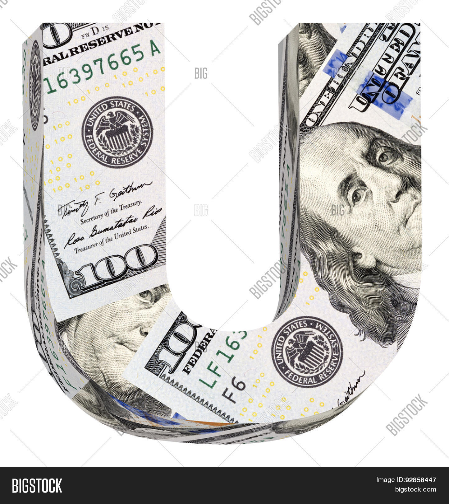 One Letter Dollar Bill Image & Photo (Free Trial) | Bigstock