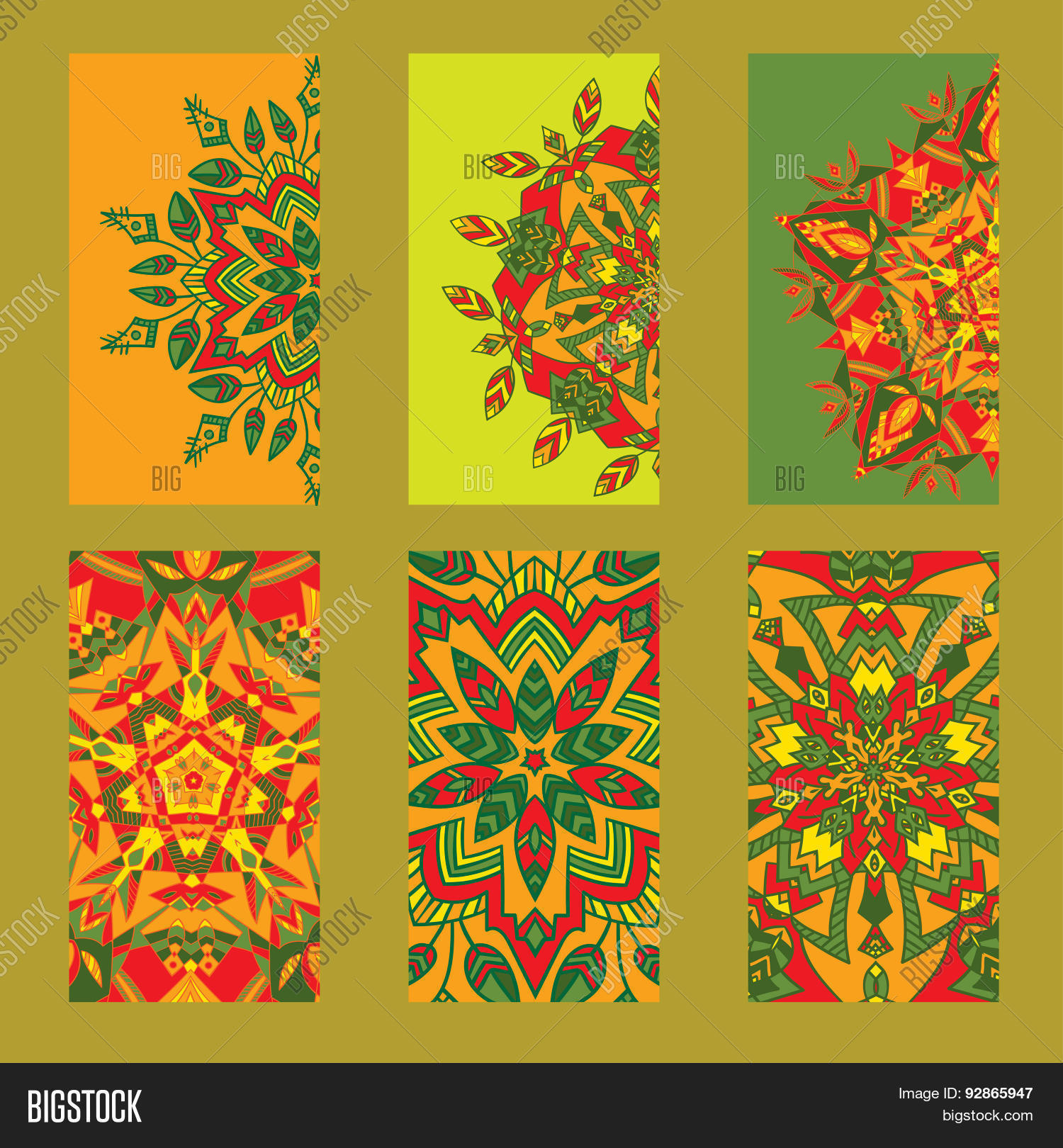 Set Examples Mandalas Vector & Photo (Free Trial) | Bigstock