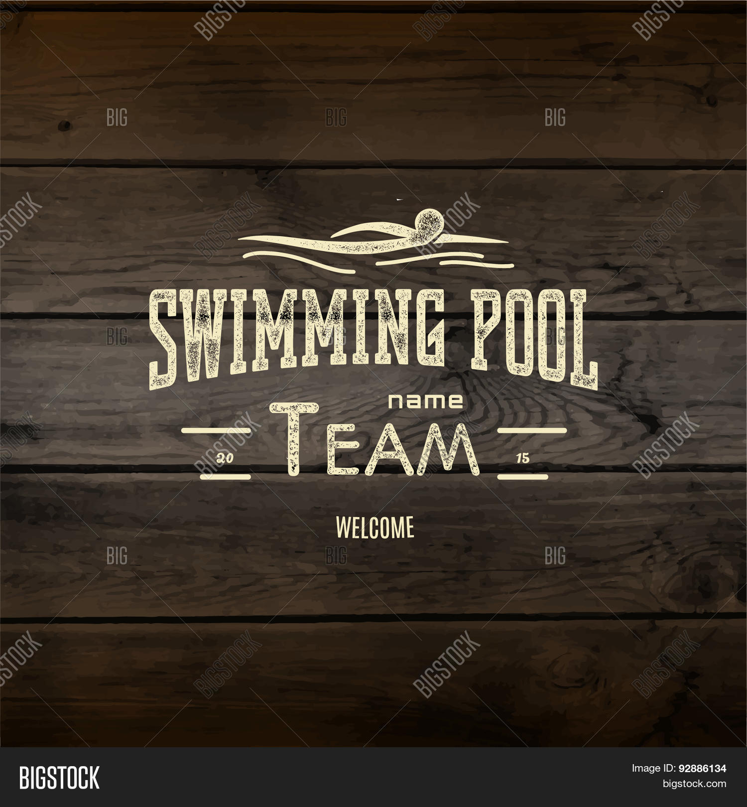 Swimming Badges Logos Vector & Photo (Free Trial) | Bigstock