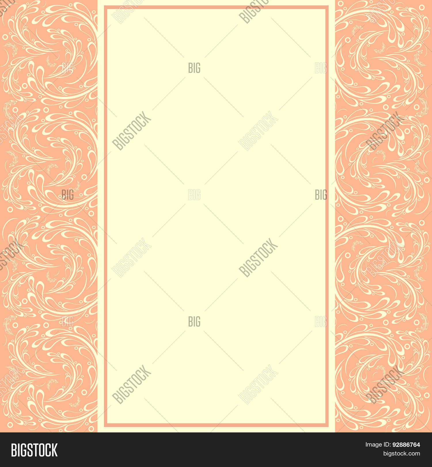 Vintage Card Border Vector & Photo (Free Trial) | Bigstock