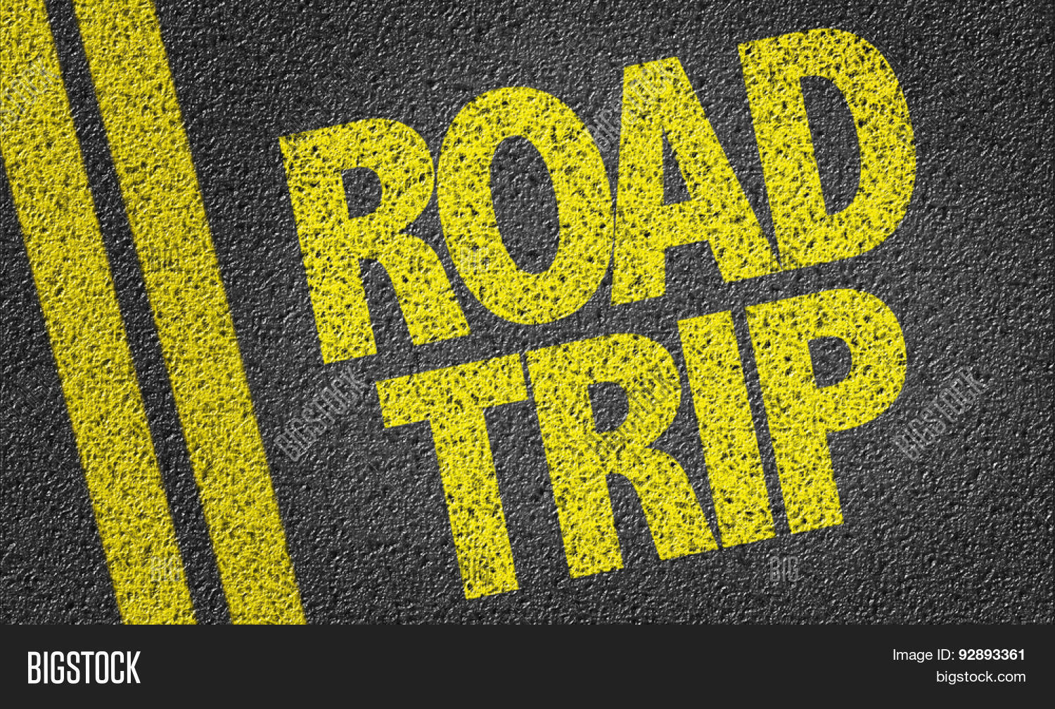 Road Trip Written On Image & Photo (Free Trial) | Bigstock