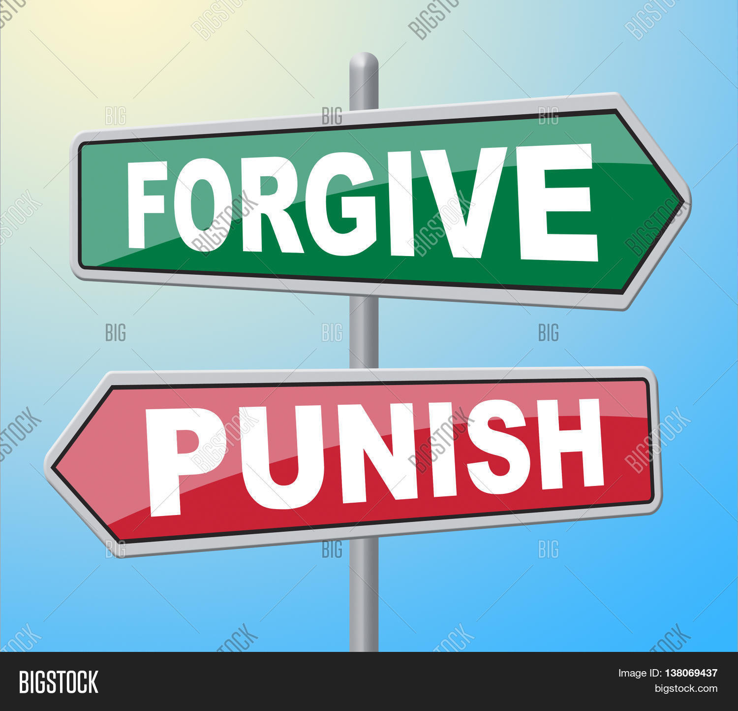 Forgive Punish Signs Image & Photo (Free Trial) | Bigstock
