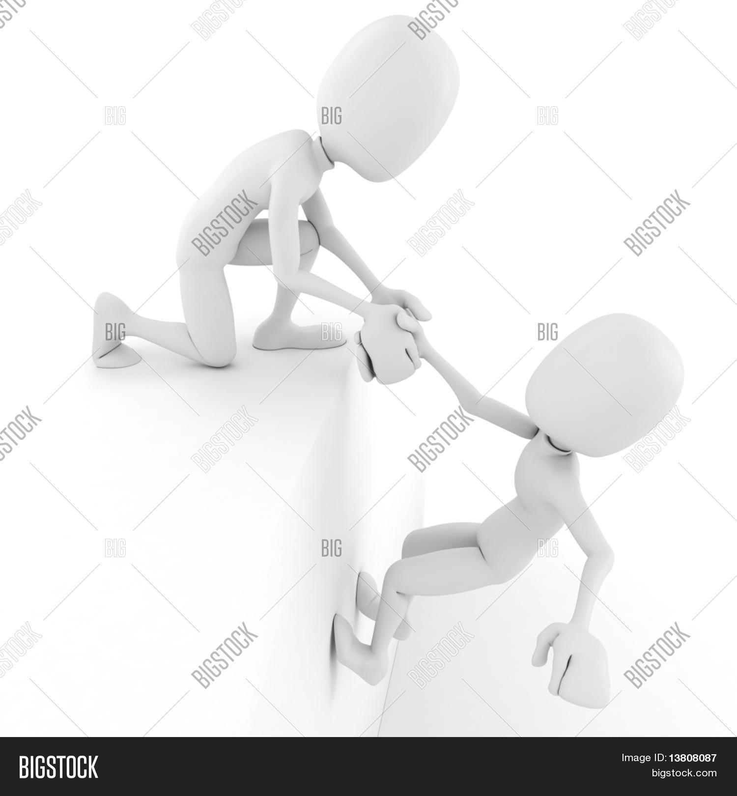 3d Man Helping Another Image & Photo (Free Trial) | Bigstock