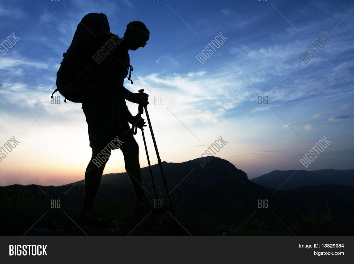 Backpackers Silhouette Image & Photo (Free Trial) | Bigstock