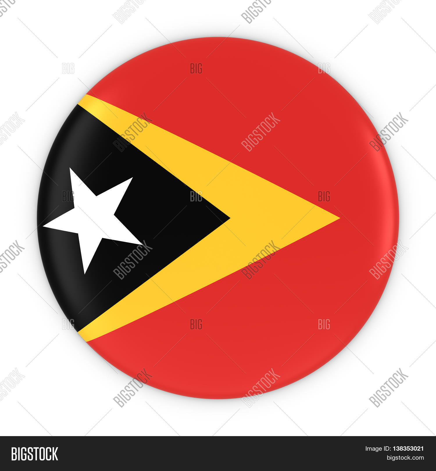 Timorese Flag Button Image & Photo (Free Trial) | Bigstock