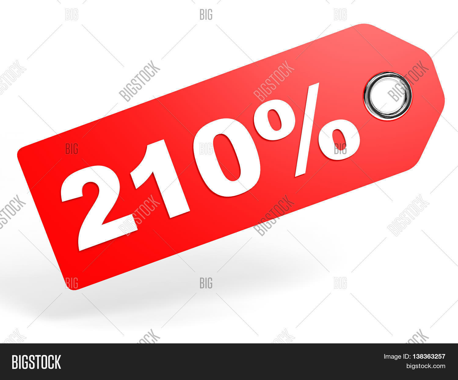 210 Percent Red Image & Photo (Free Trial) | Bigstock